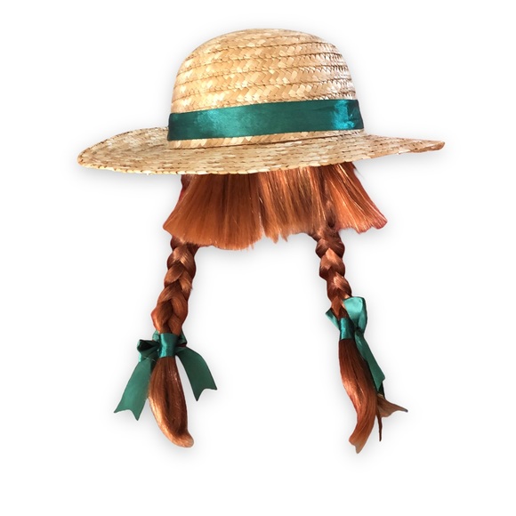 Kindred Spirits | Other | Anne Of Green Gables Straw Hat Wig | Poshmark